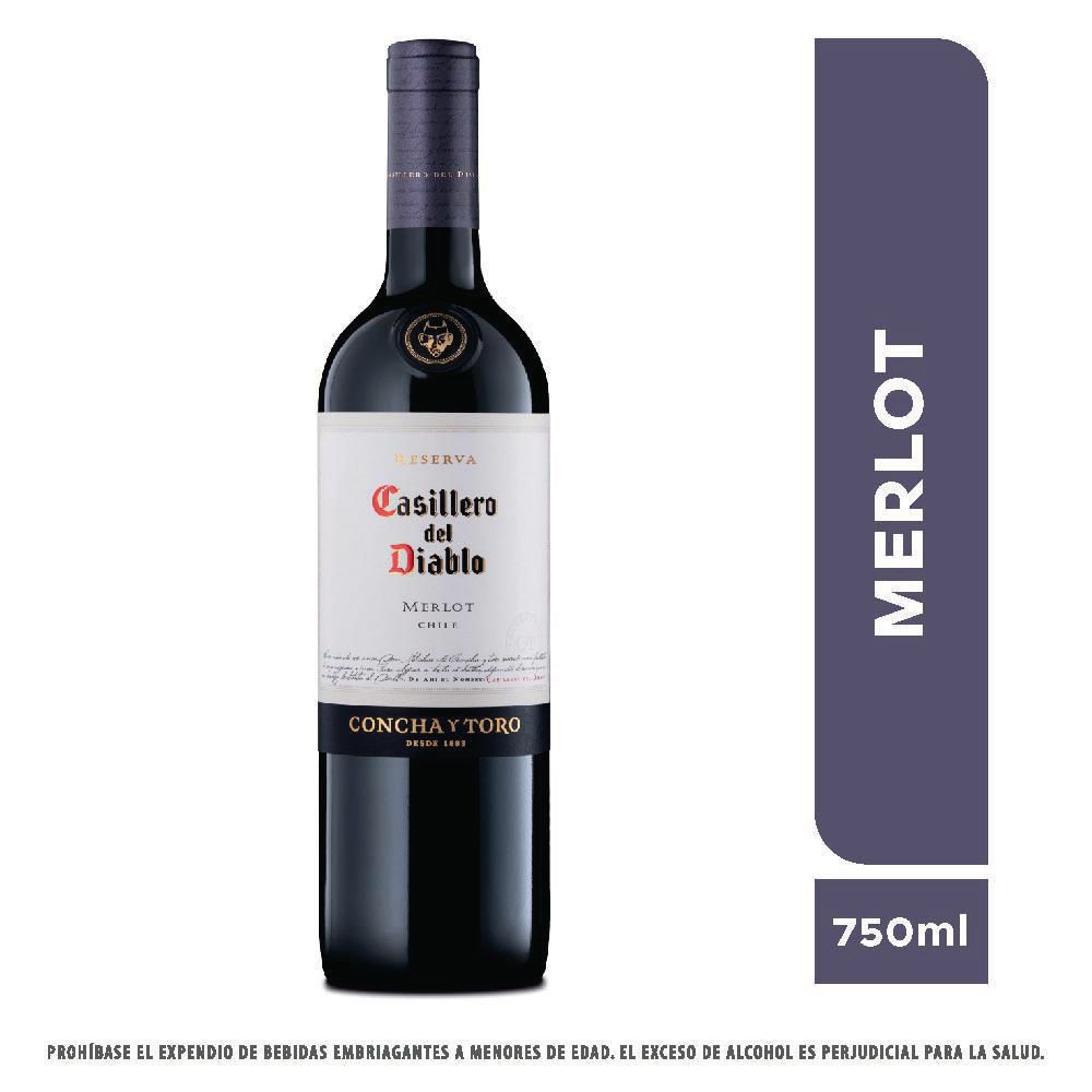 Merkko | Vino tinto CASILLERO DEL DIABLO merlot Merlot (750 ml)