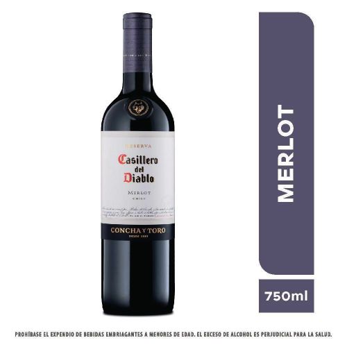 Merkko | Vino tinto CASILLERO DEL DIABLO merlot Merlot (750 ml)
